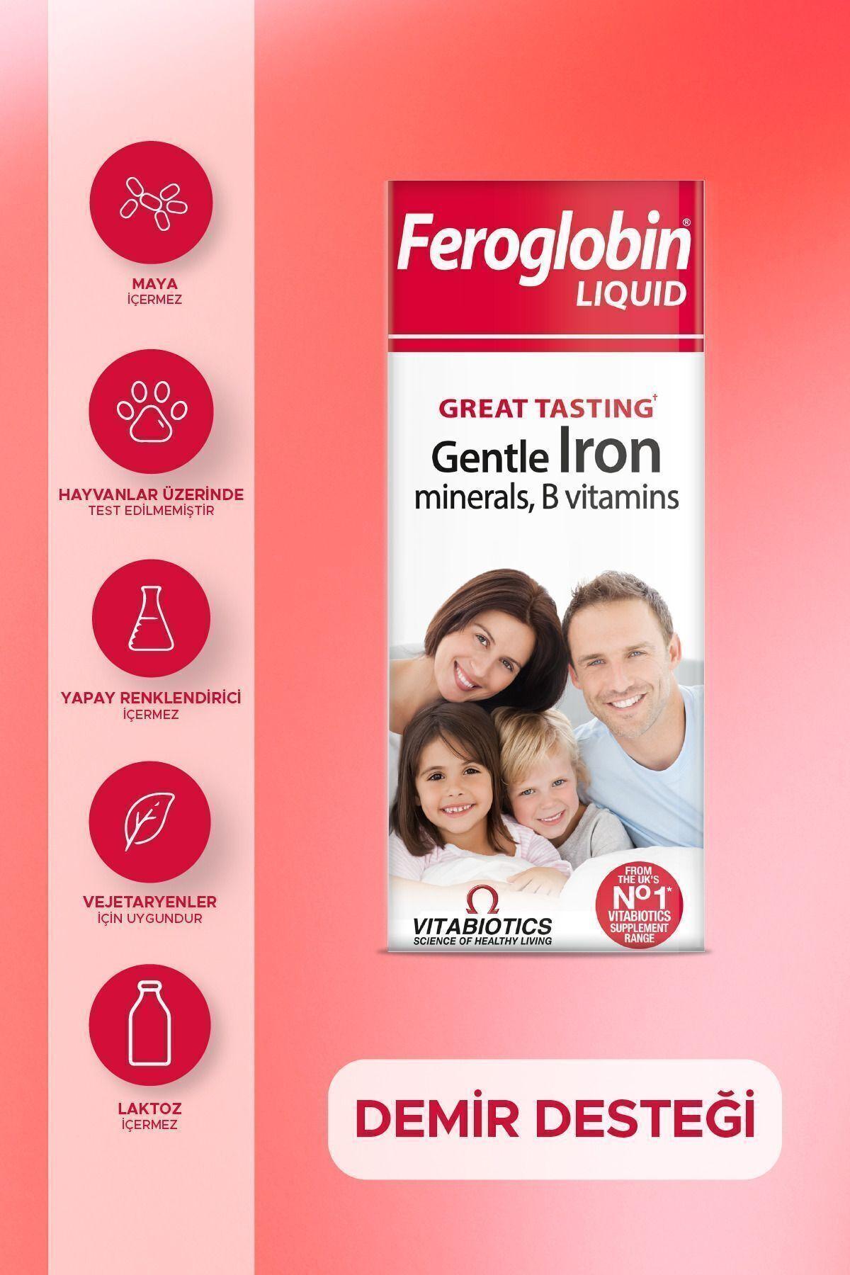 Vitabiotics Feroglobin Iron (Gentle Iron) Liquid Food Supplement ...