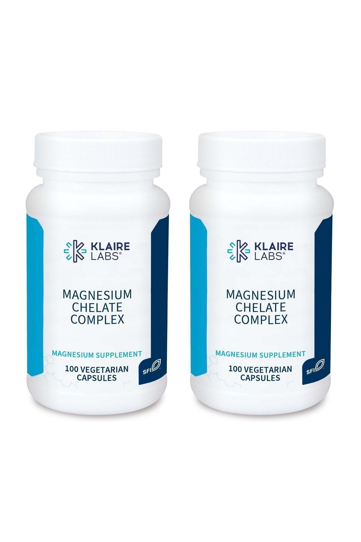 Klaire Labs Magnesium Magnesium Chelate Complex 200 Capsules (2 BOXES ...