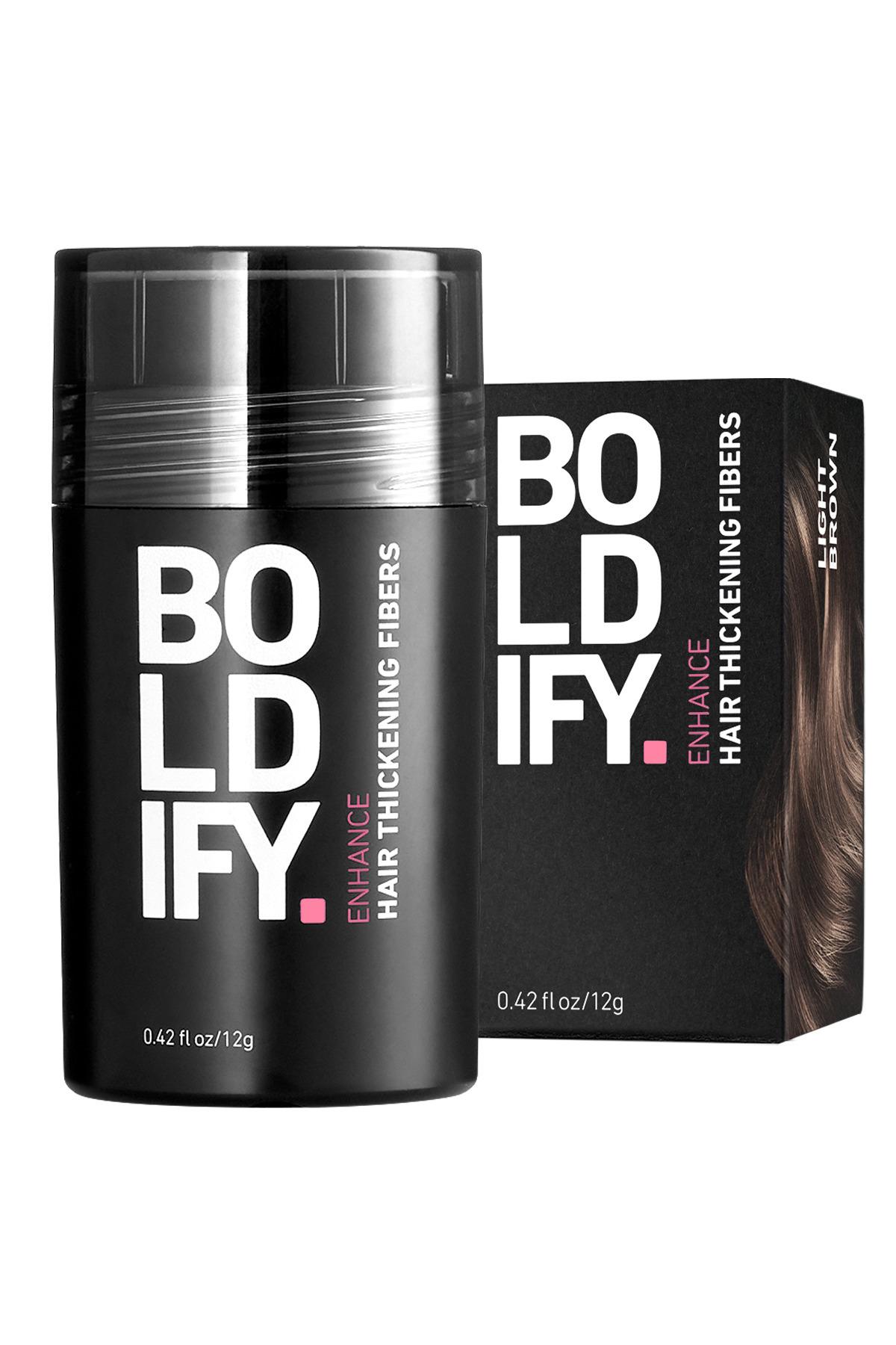 Boldify Hair Building Fibers Topical Powder Light Brown 12 gr- Hair ...