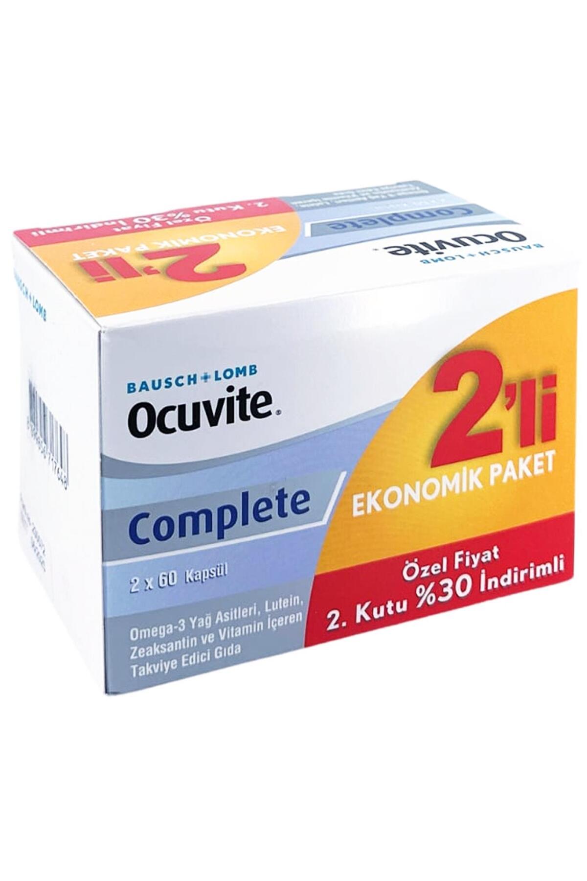 Bausch & Lomb Ocuvite Complete 2 Li Economic Package 2 X 60 Capsules ...