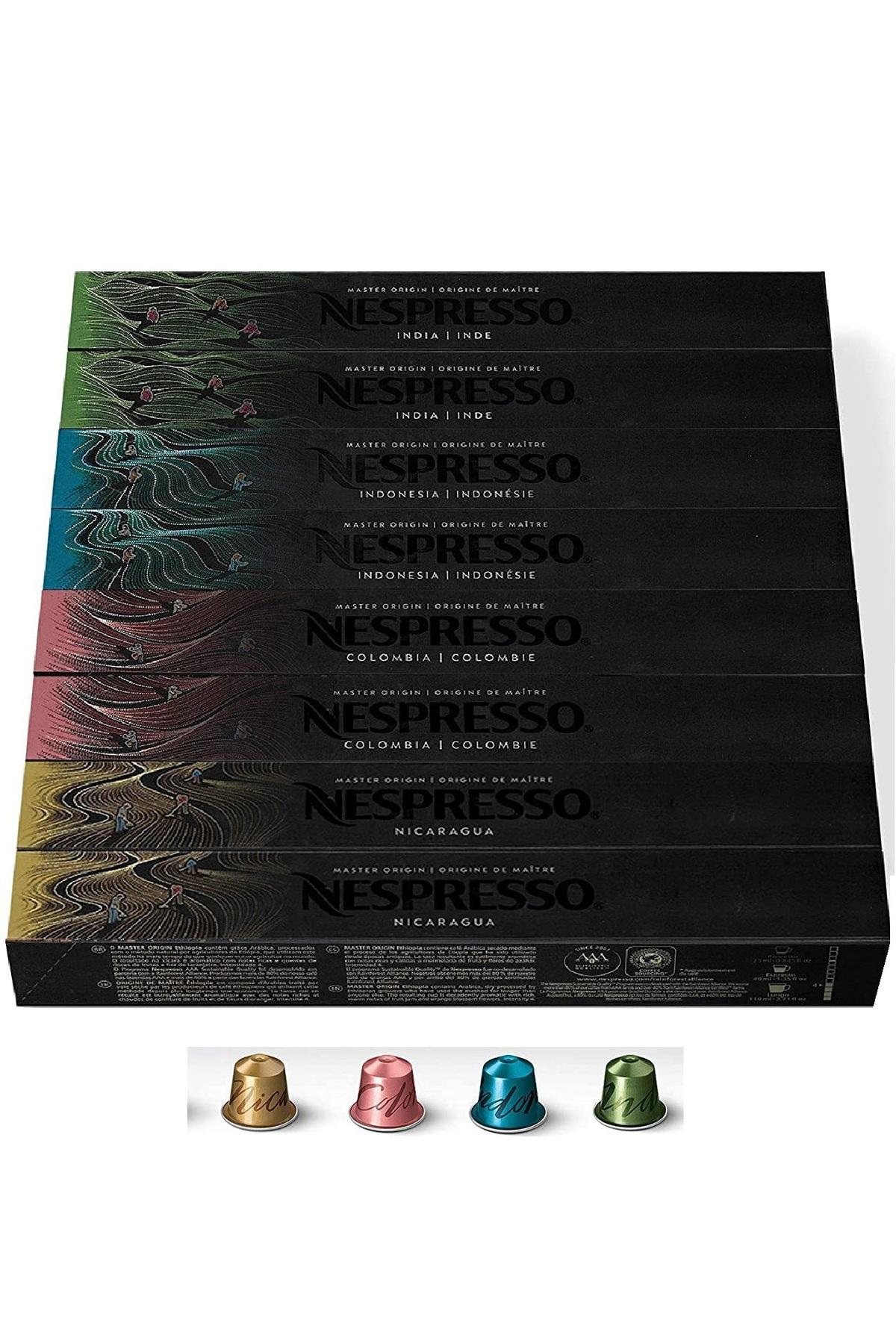 Nespresso Master Origins Collection 8 Boxes 80 Capsules | Buy Now with ...