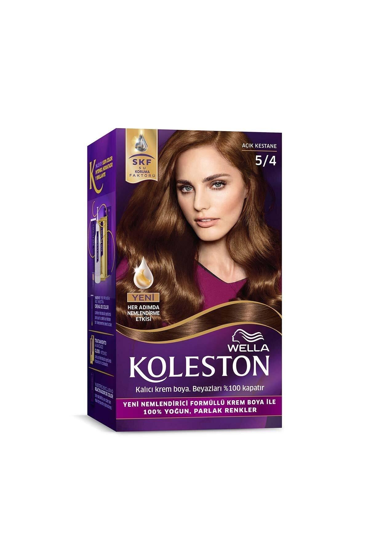 Wella Koleston Kit Hair Dye 5/4 Light Chestnut | Buy Now with Express ...