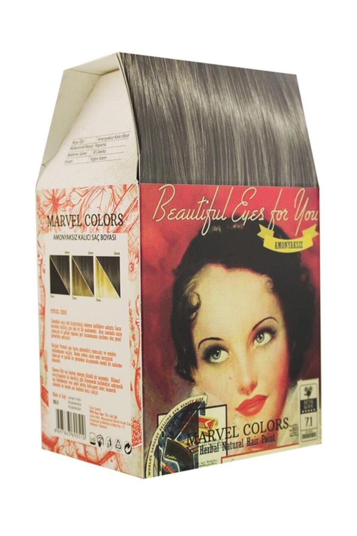 Marvel Colors Marvel Hair Dye Ammonia Free Natural Hair 7.1 Medium Ash ...