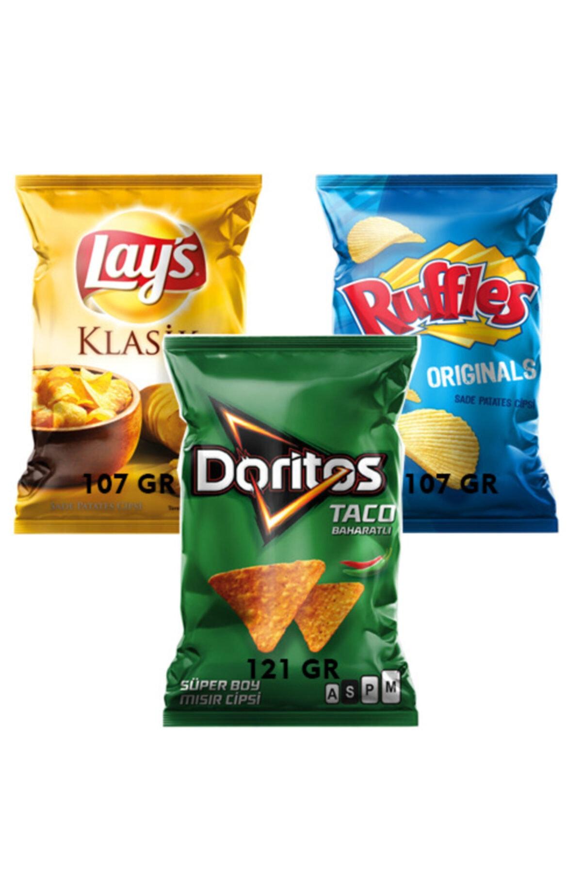 Frito Lay Lays 107gr + Ruffles 107gr + Doritos 121gr | Buy Now with ...