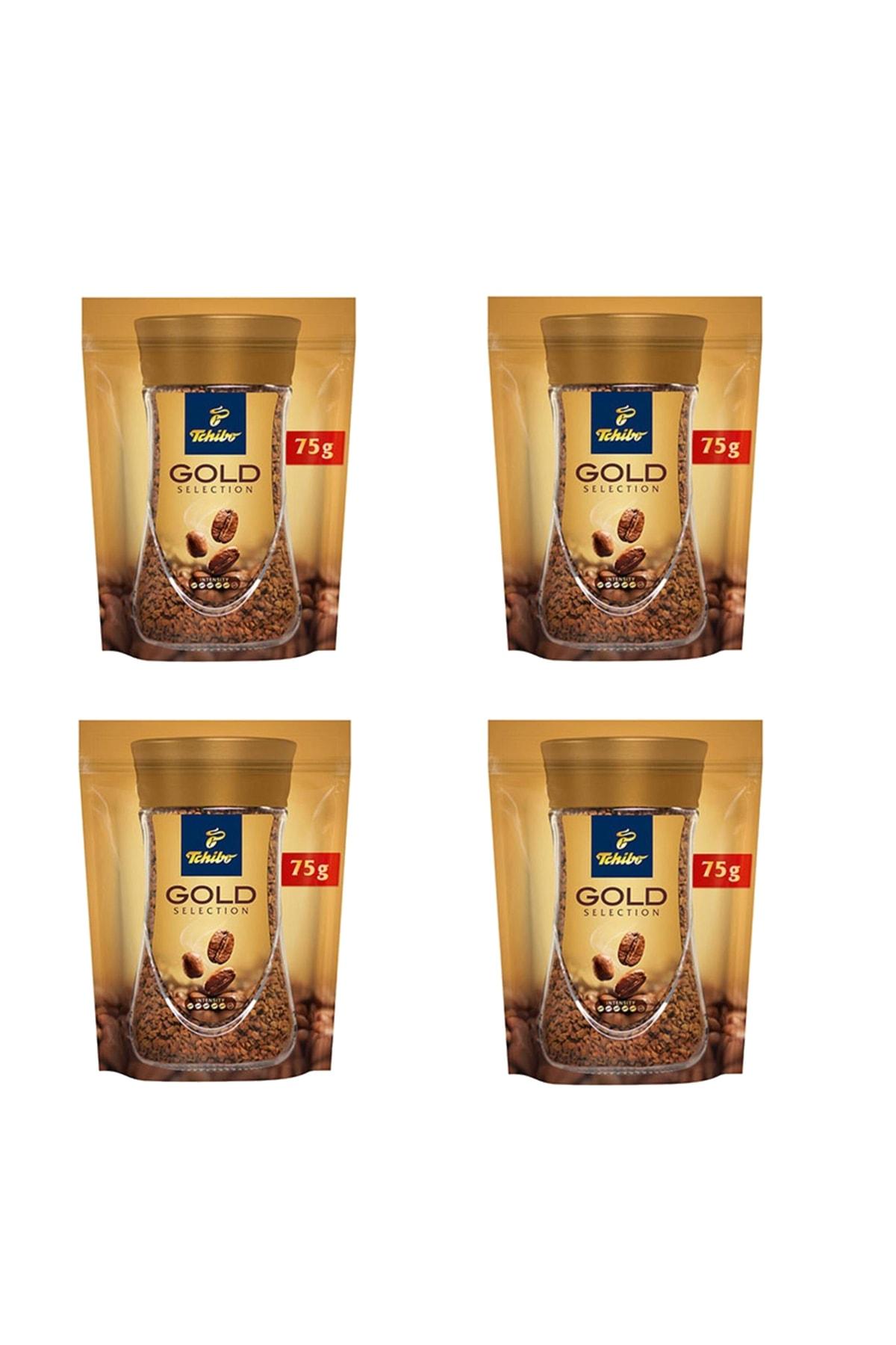 Tchibo Gold Selection Instant Coffee Economic Package 75 Gr 4-Pack ...