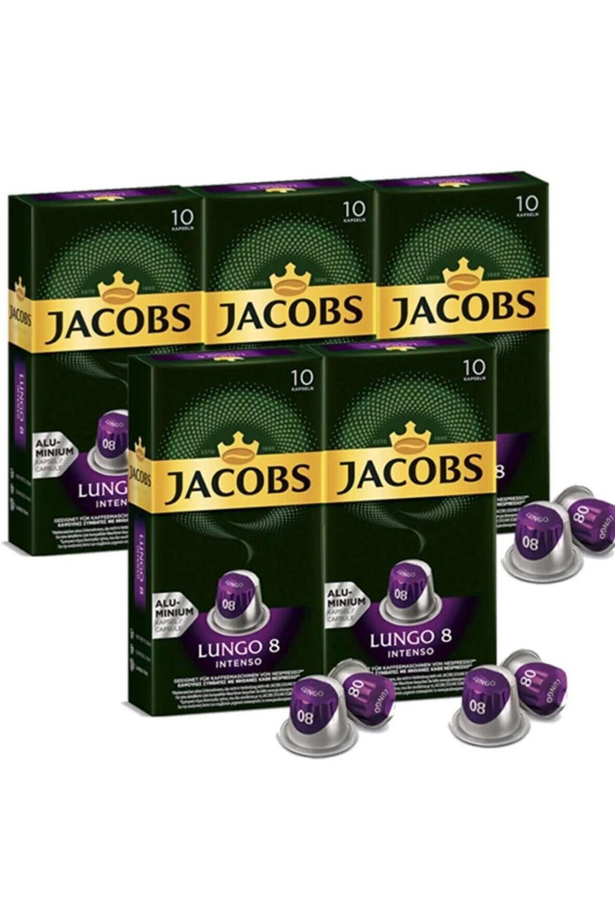 Jacobs Cardboard Cup 40 Pieces with Lungo 8 Classic Capsule Coffee 10 ...