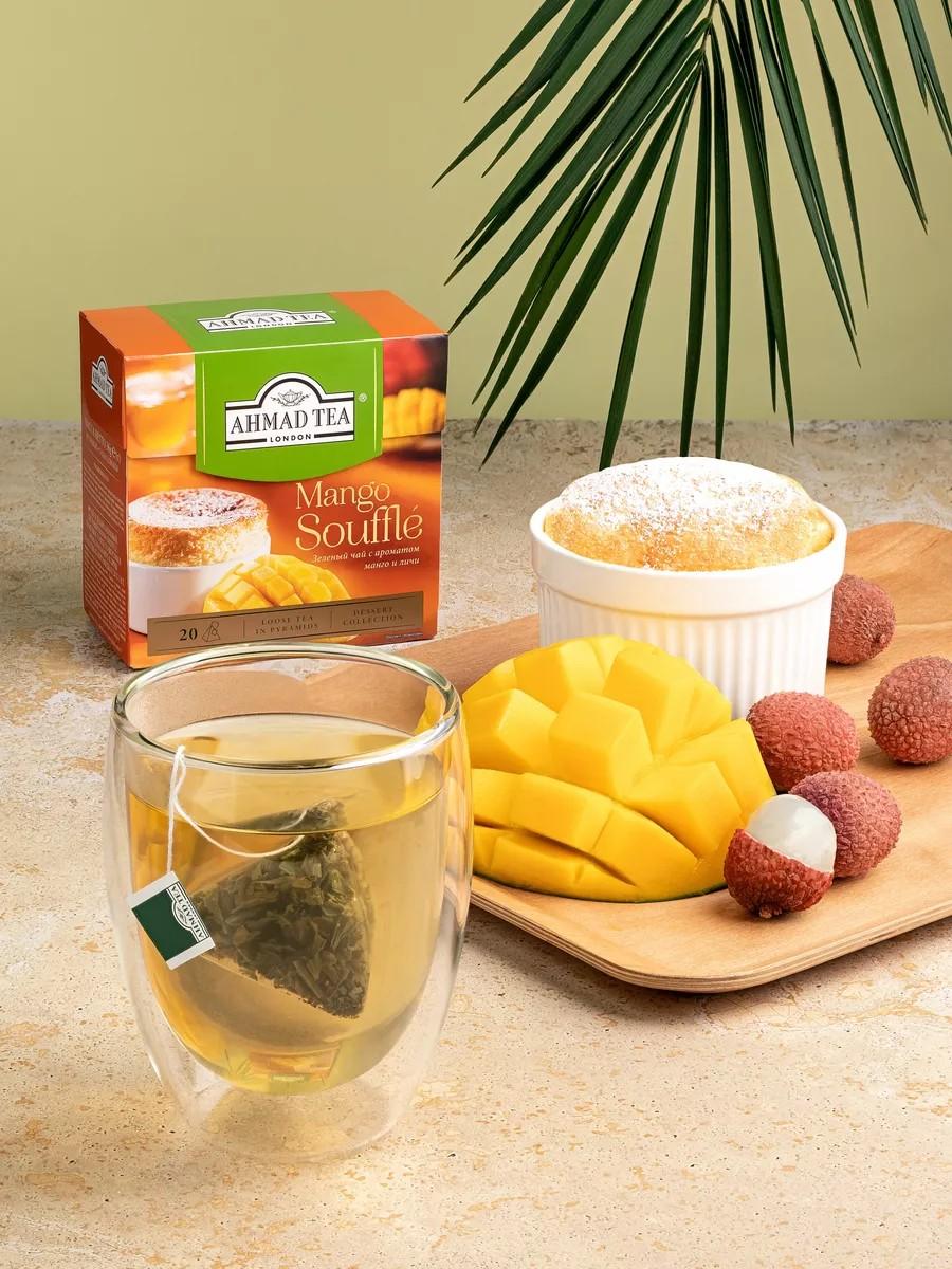 Ahmad Tea Mango Souffle green tea in pyramids 20 pcs 1.8 g | Buy Now ...
