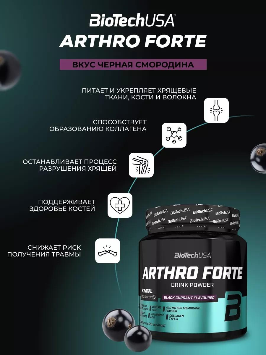 BioTechUSA Glucosamine chondroitin MSM Arthro Forte 340 Currant | Buy ...