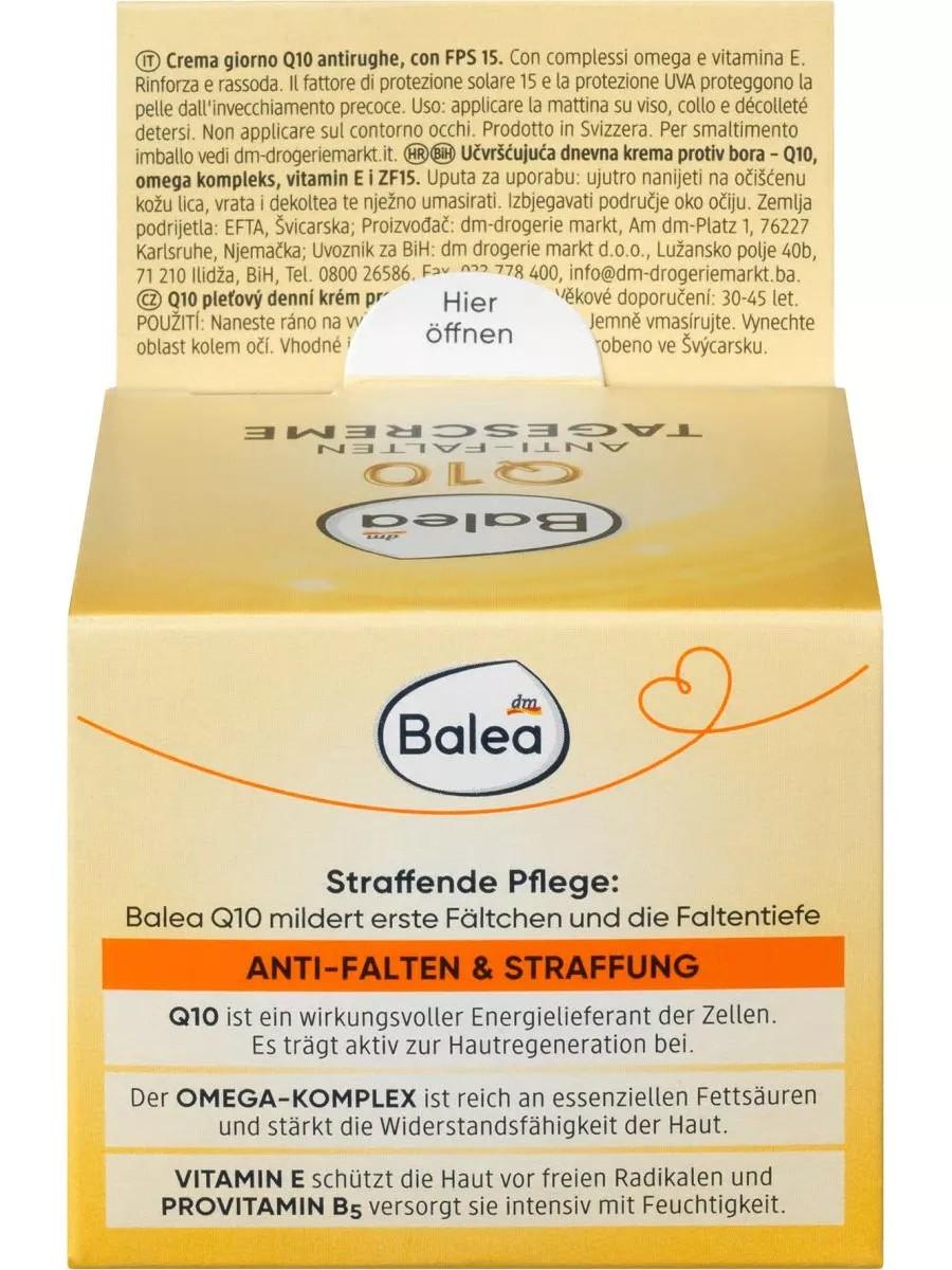 Balea Facial Facial Cream Q10 from wrinkles SPF15 omega acid 50ml | Buy ...