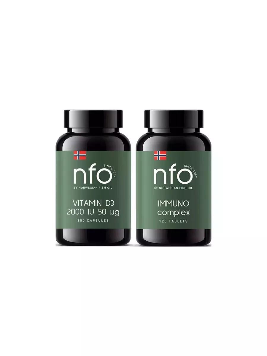 Beautiful life NFO set Vitamin D3 2000 IK 100 Caps. + Immunocomplex 120 ...