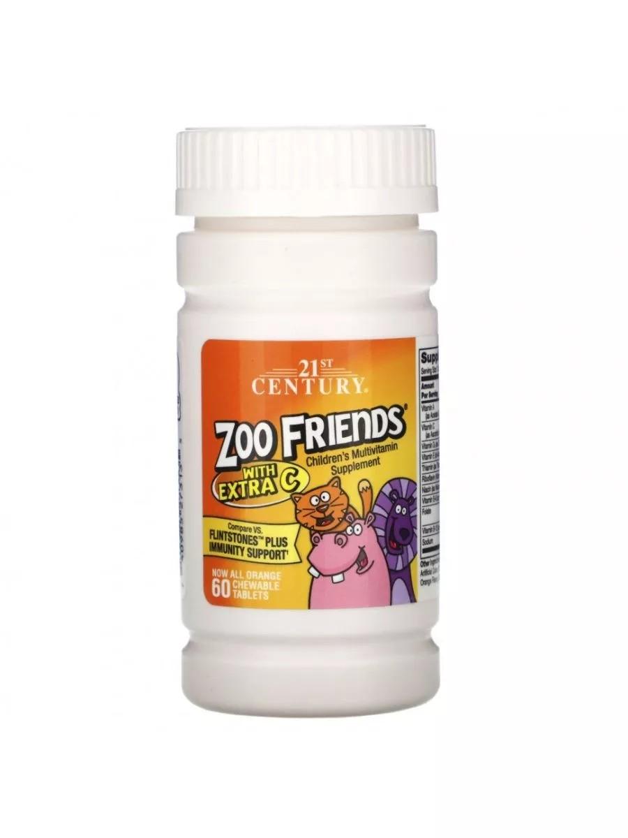 21st Century Zoo Friends with vitamin C 60 chewing tablets for children ...