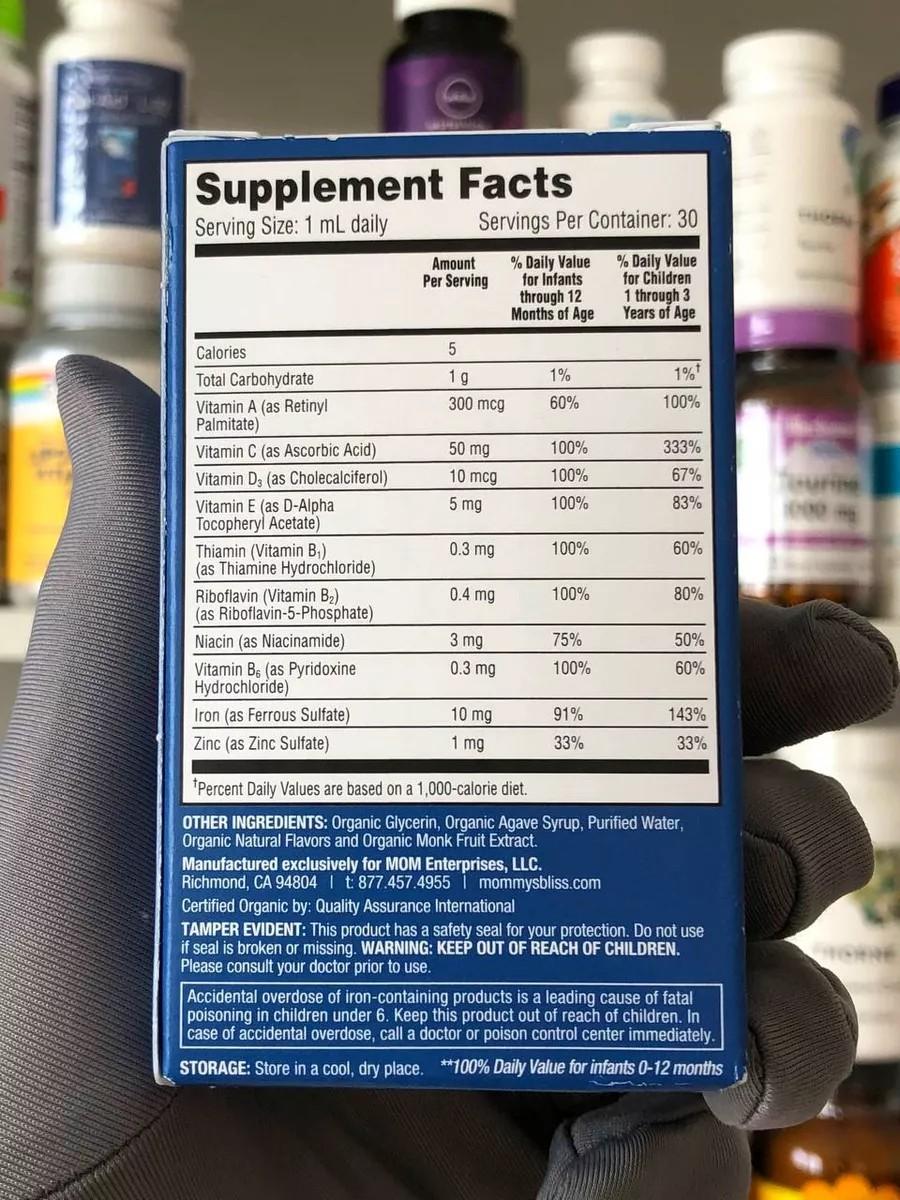 Mommy's Bliss Multivitamin additive with iron | Buy Now with Express ...