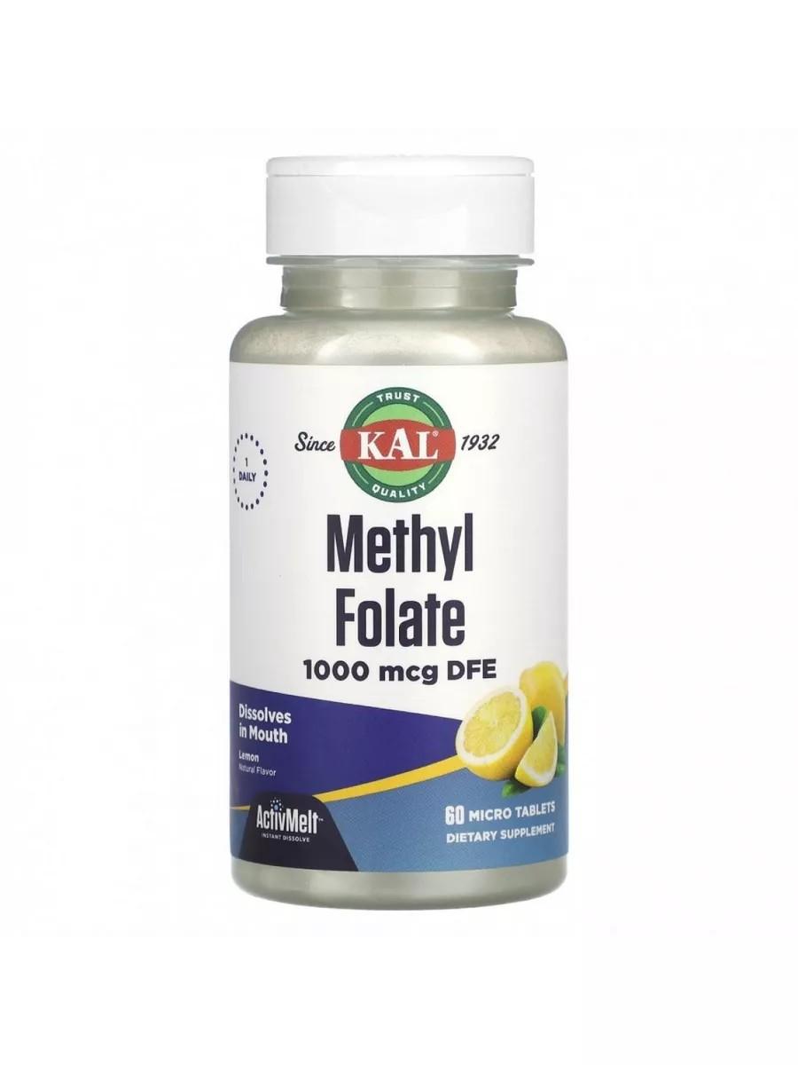 KAL Methyl Folate Methylfolate Activmelt 1000 mg 60 Tab Lemon | Buy Now ...