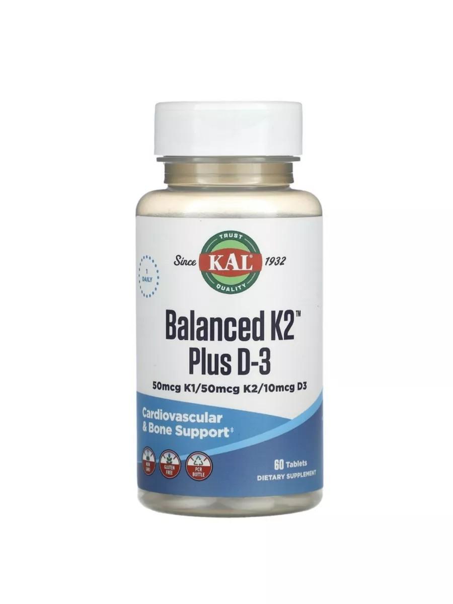KAL Vitamin K2 Plus D-3 tablets 100 g 60 pcs | Buy Now with Express ...