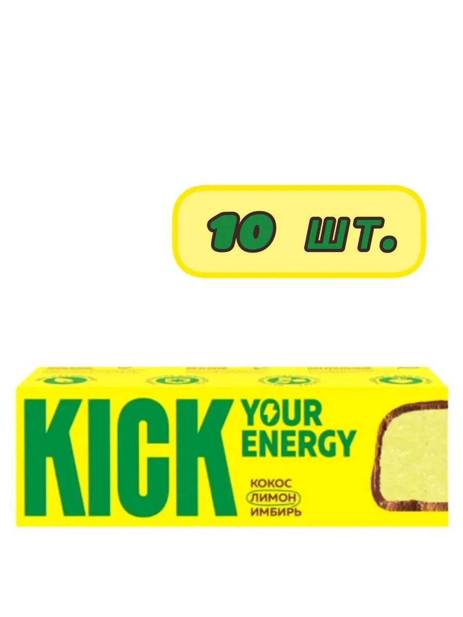 Kick Your Energy Batonchik Kosos Lemon and Ginger 45g. - 10 pcs | Buy ...