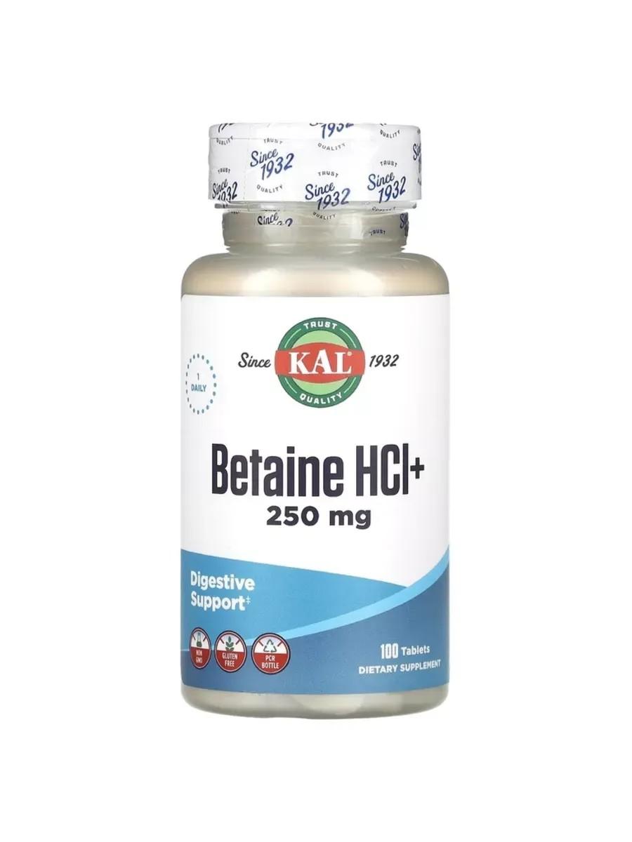 KAL Betain hydrochloride Betaine HCl 100 tablets | Buy Now with Express ...