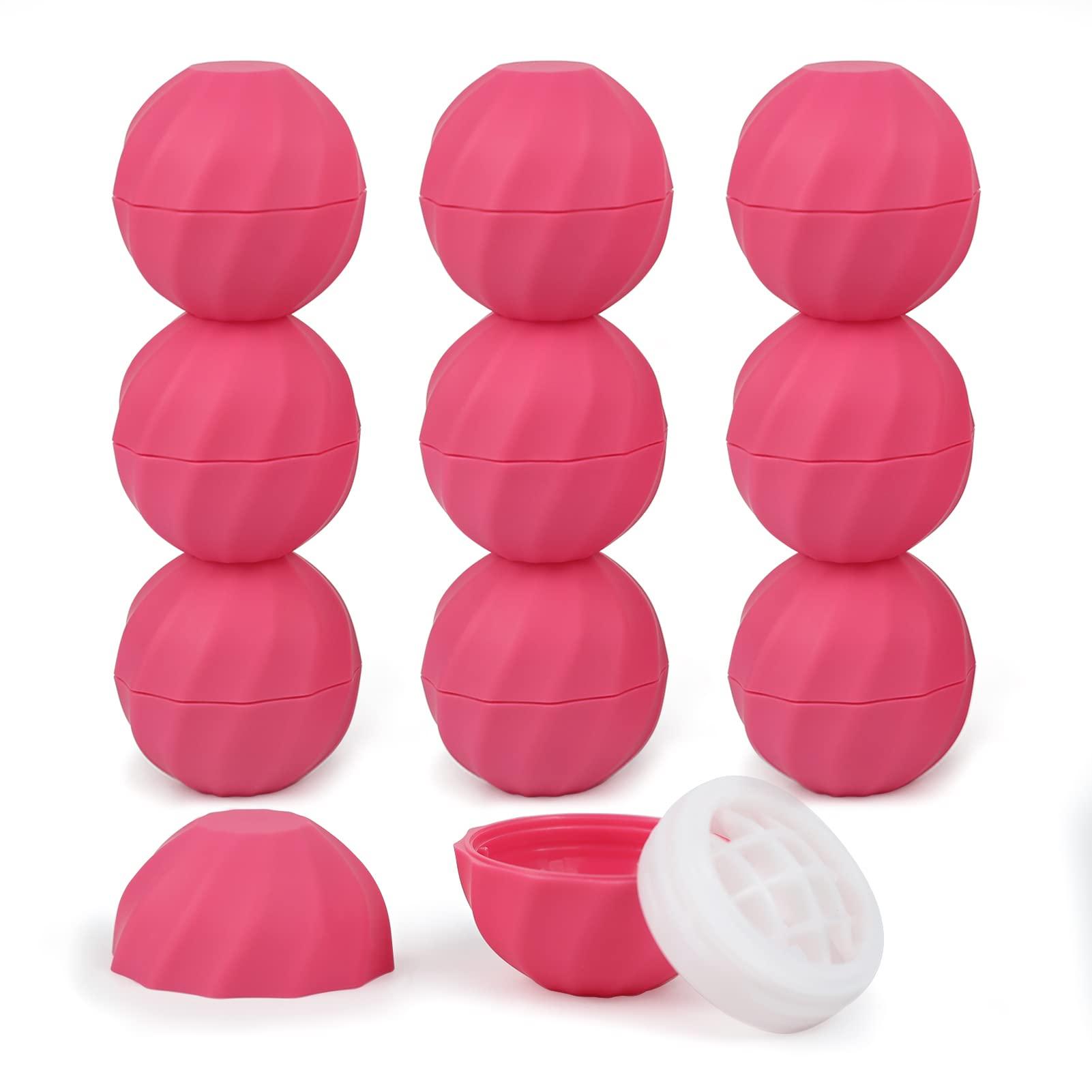 LONGWAY 0.24Oz (7ml) Empty Lip Balm Sphere Containers - Rose Red | BPA ...