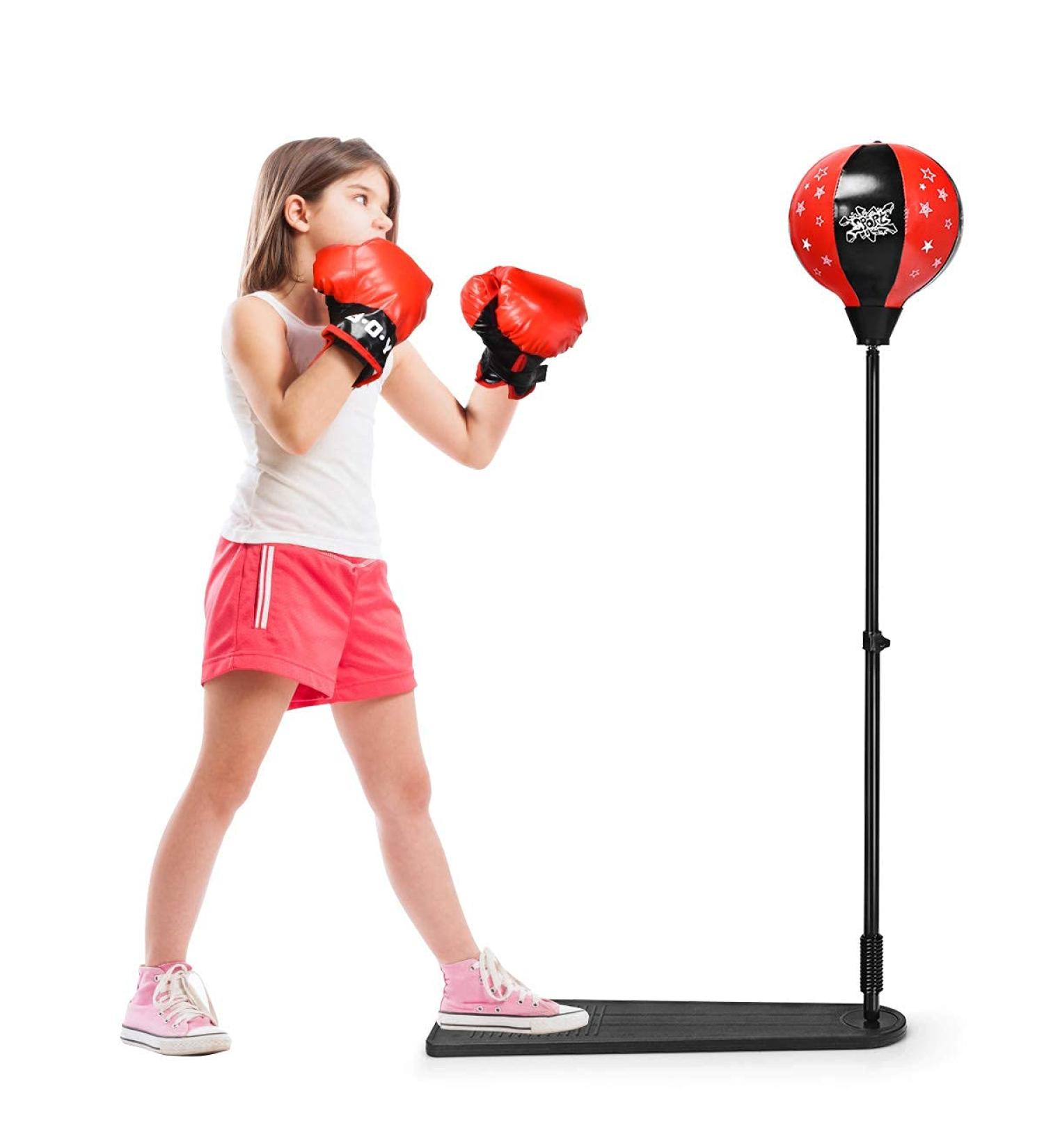 Freestanding Punching Bags Costzon Adjustable Punching Bag Set ...