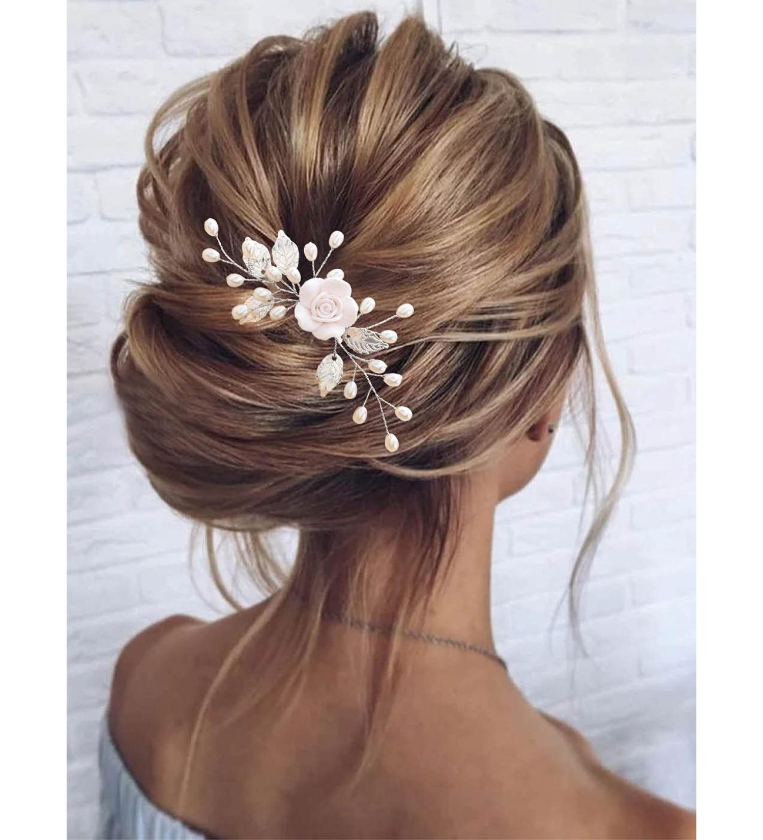 Pearl bridesmaid hair accessories store