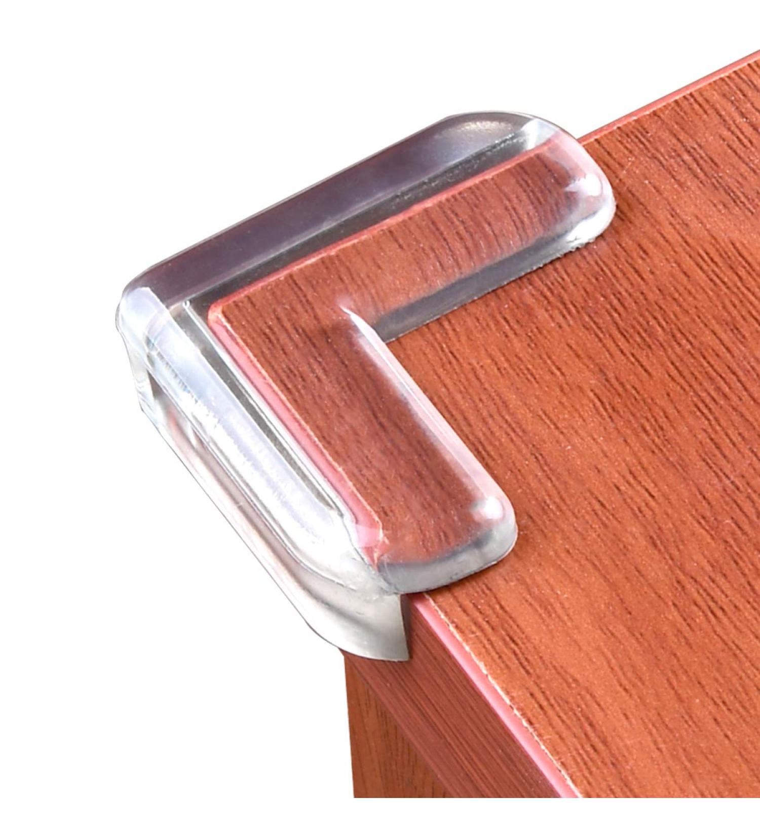 Clear Corner Guards 12 Pack Table Corner Protectors for Baby Kids Furniture High Resistant Adhesive Gel Cabinet Glass Coffee Table Safety Bumpers