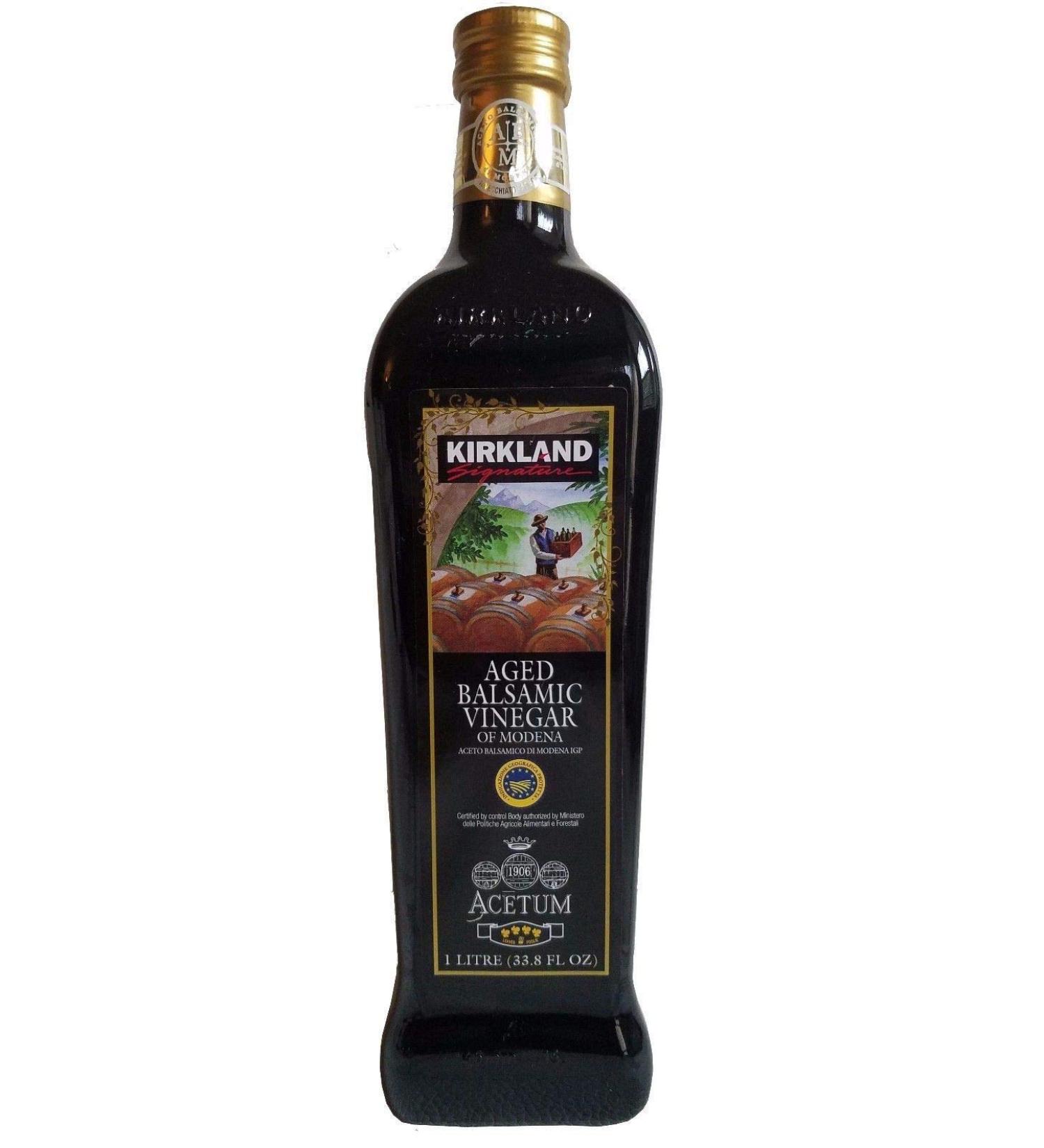 Kirkland Signature Aged Balsamic Vinegar 1-Liter Bottle | Buy Now with Express International ...