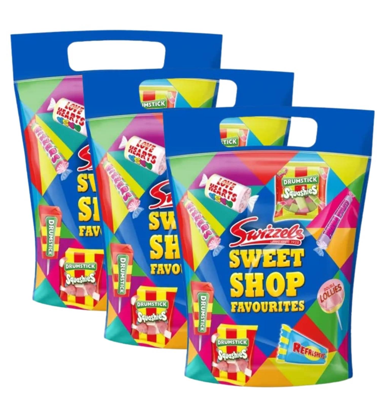 3 x 450g Swizzels Sweet Shop Favourites Pouch Variety Pack