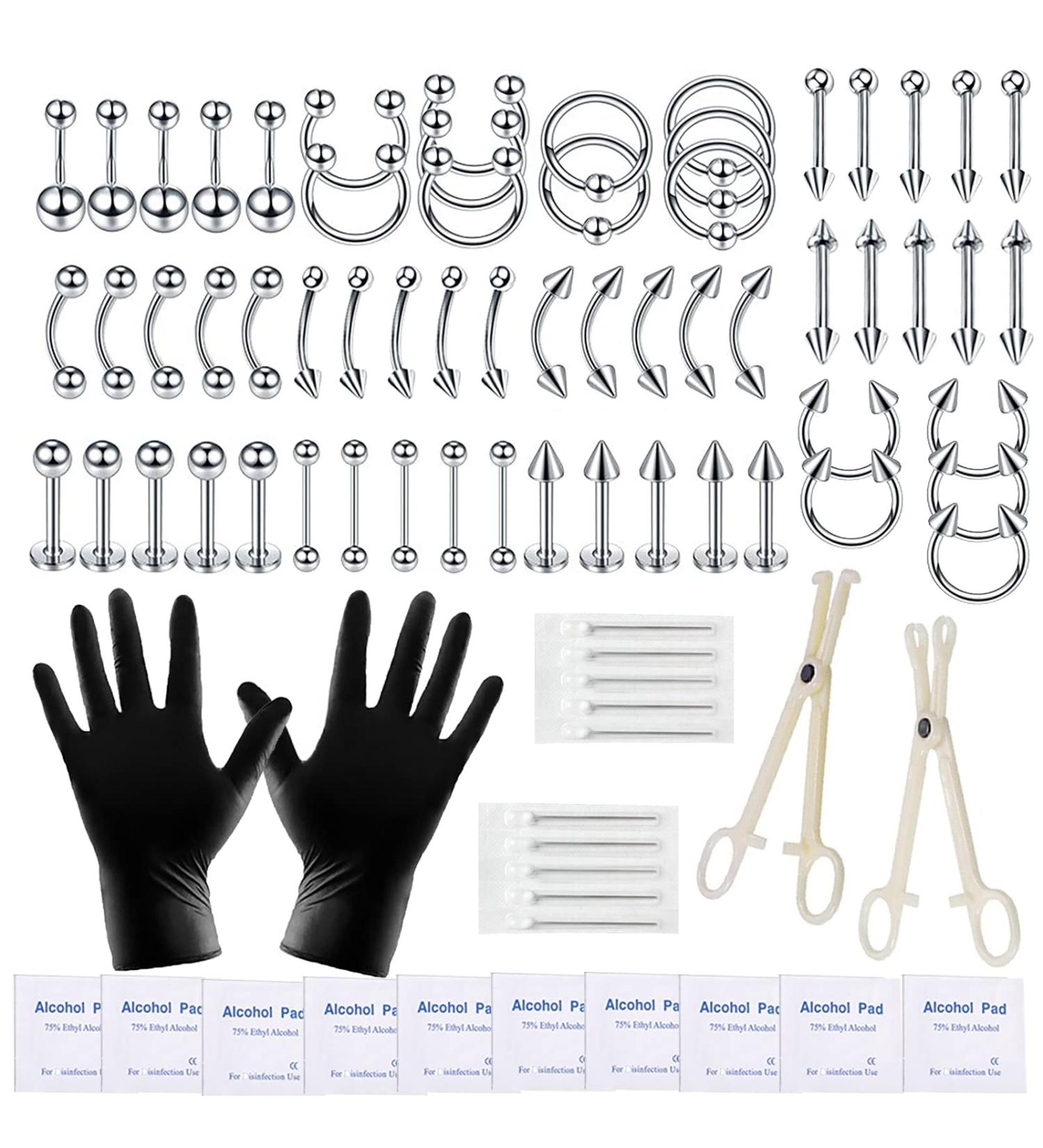 Bang Board Game Ear Piercing Gun Kit - 6 Piece Disposable Self Piercing ...