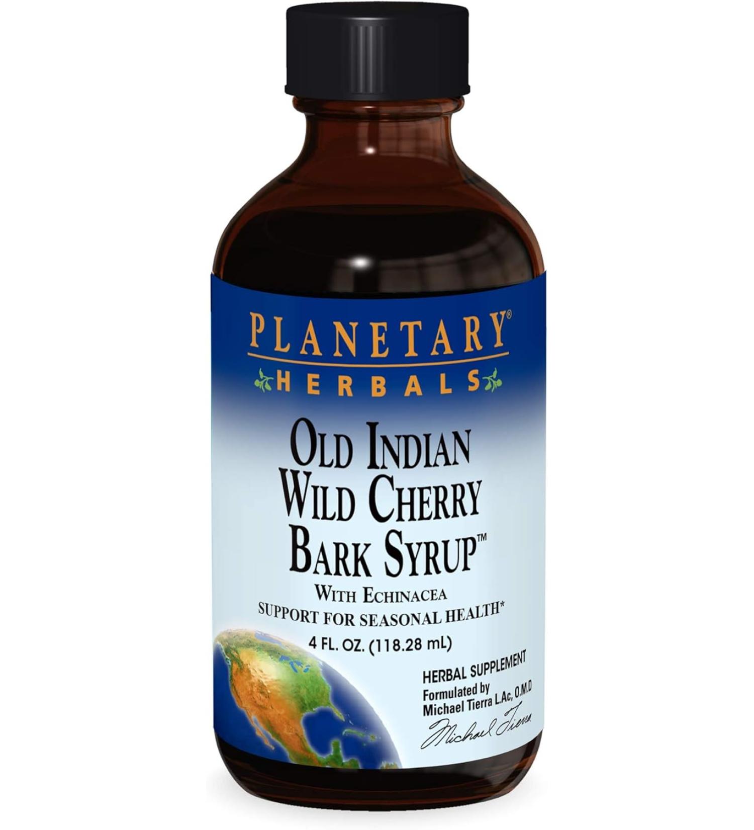 Planetary Herbals Old Indian Wild Cherry Bark Syrup with Echinacea ...
