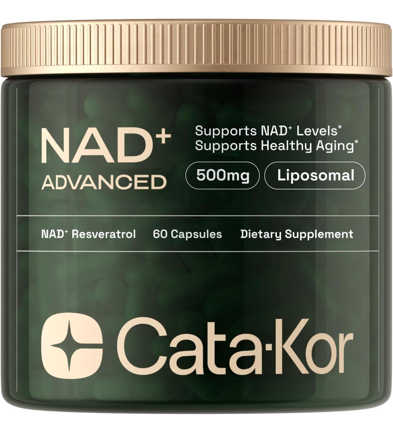 Reus Research Liposomal NAD Supplement with NMN Resveratrol & Quercetin - Anti-Aging Energy ...