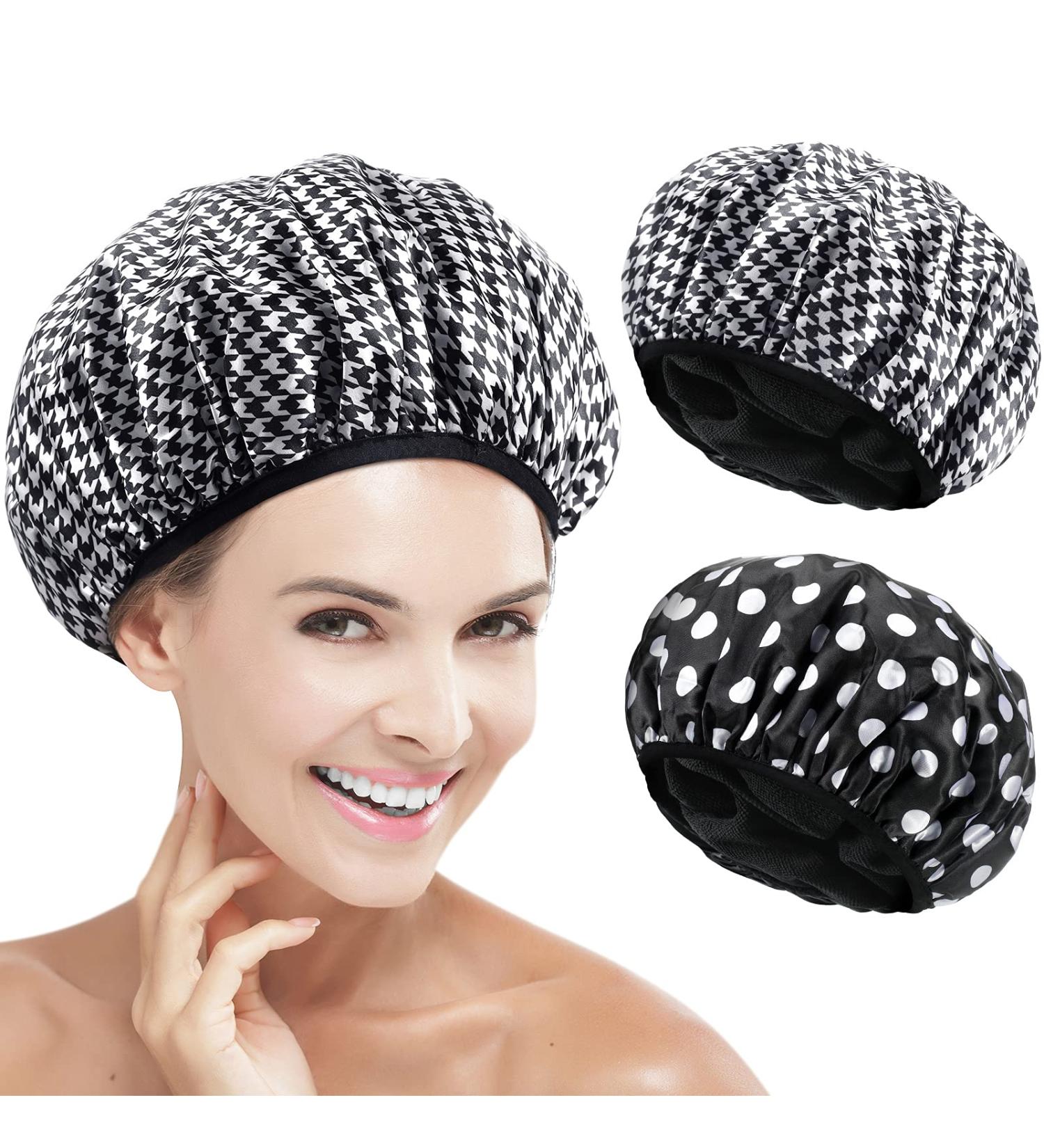 Terry cloth shower cap store