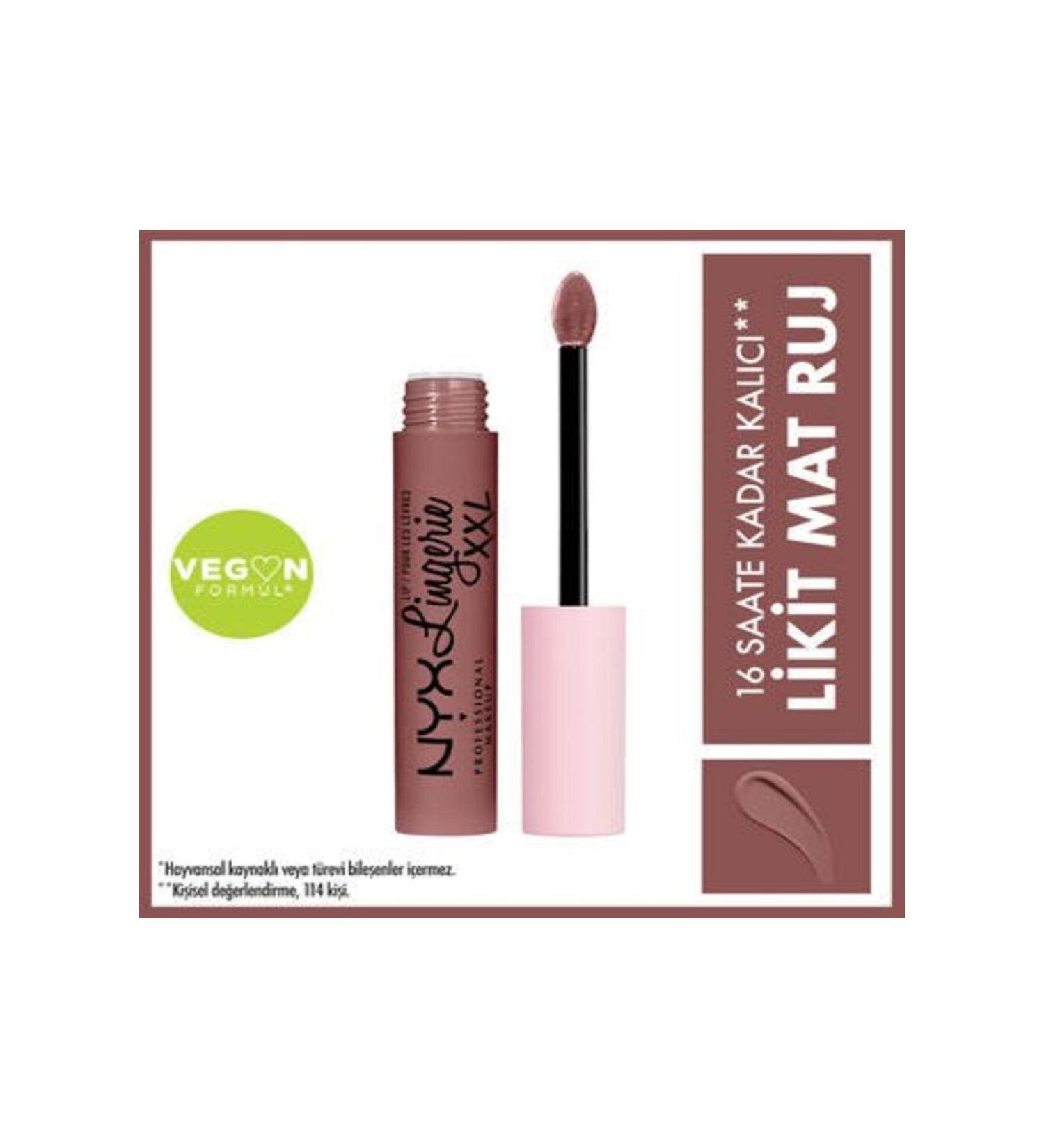 NYX Professional Makeup Lip Lingerie XXL Liquid Liquid Lipstick Low Cut ...