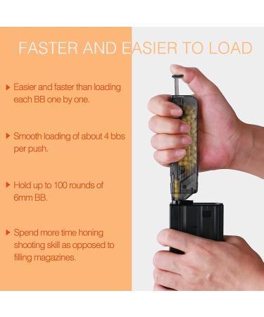 Ludex Airsoft Speed Loader 6mm BBS Pellet Magazine - 100 Round Capacity ...
