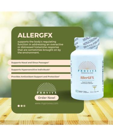Proviva AllerGFX - Natural Antihistamines Formula for Allergy Relief - 30 Servings