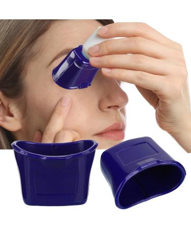 2 Pcs Blue Eye Drop Guide & Dispenser for Elderly | Portable & Reusable ...