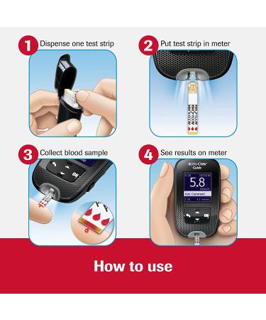 Accu-Chek Guide Meter - Diabetic Blood Glucose Testing Kit | Fast ...
