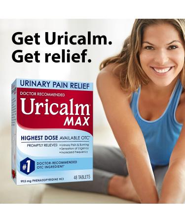 Uricalm Max - Maximum Strength UTI Pain Relief - 48 Count | Buy Now ...