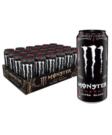 Monster Energy Ultra Black Energy Drink 473 ml Cherry 473 ml (Pack of 1)
