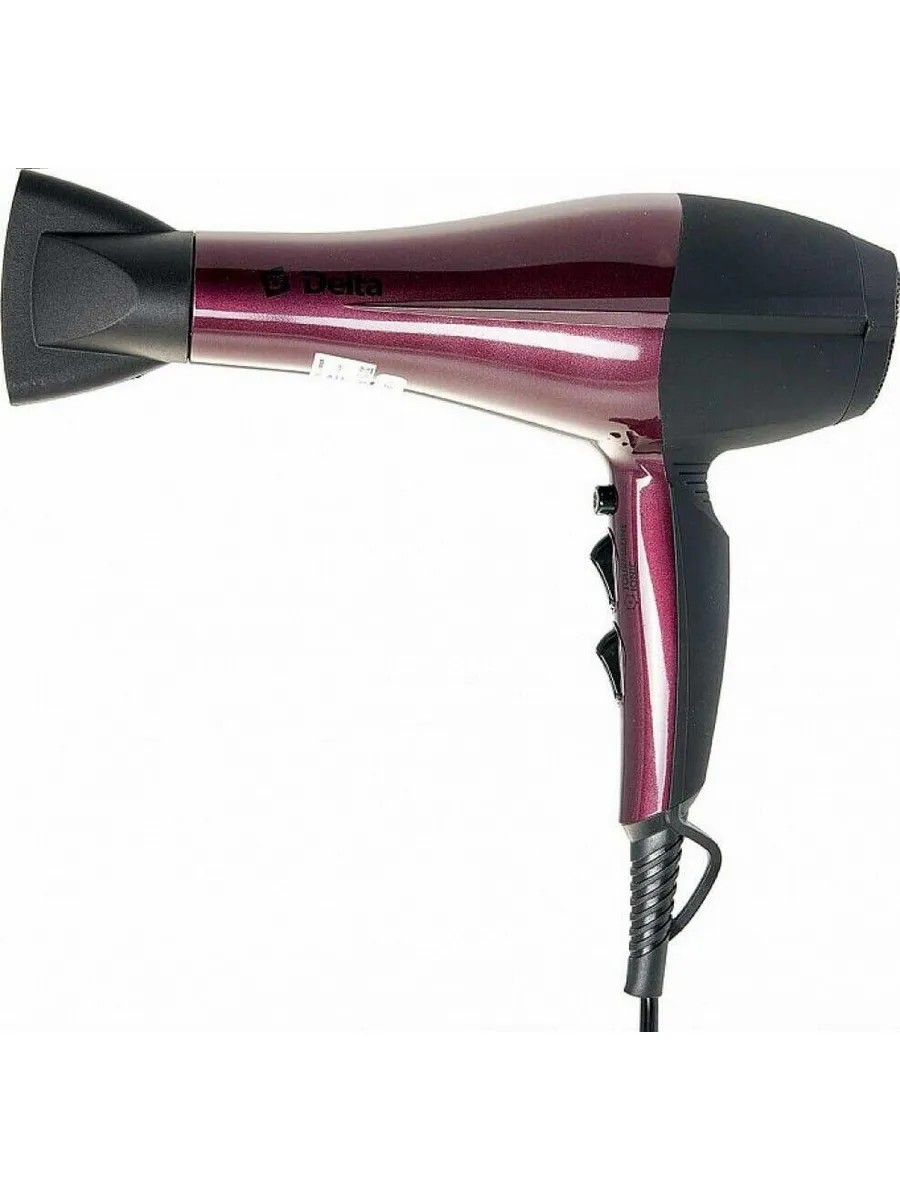 Delta Hair hair dryer DL-0937 Black with burgundy | Buy Now with ...